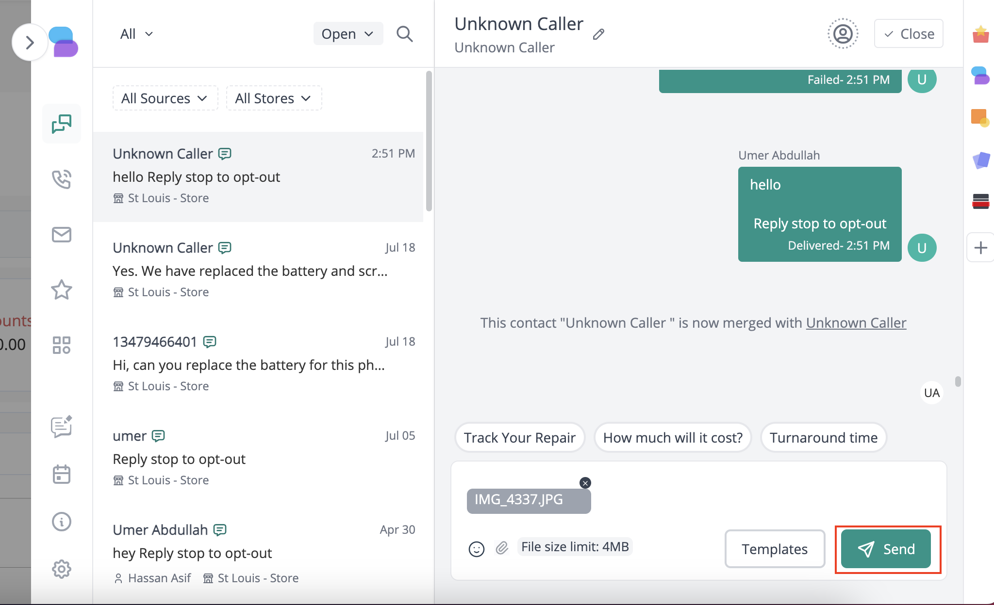 How to Send MMS Using RepairDesk Connect?
